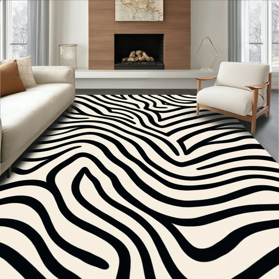 Flatwoven High Traffic Area Rug, Contemporary Abstract Animal Inspired ...