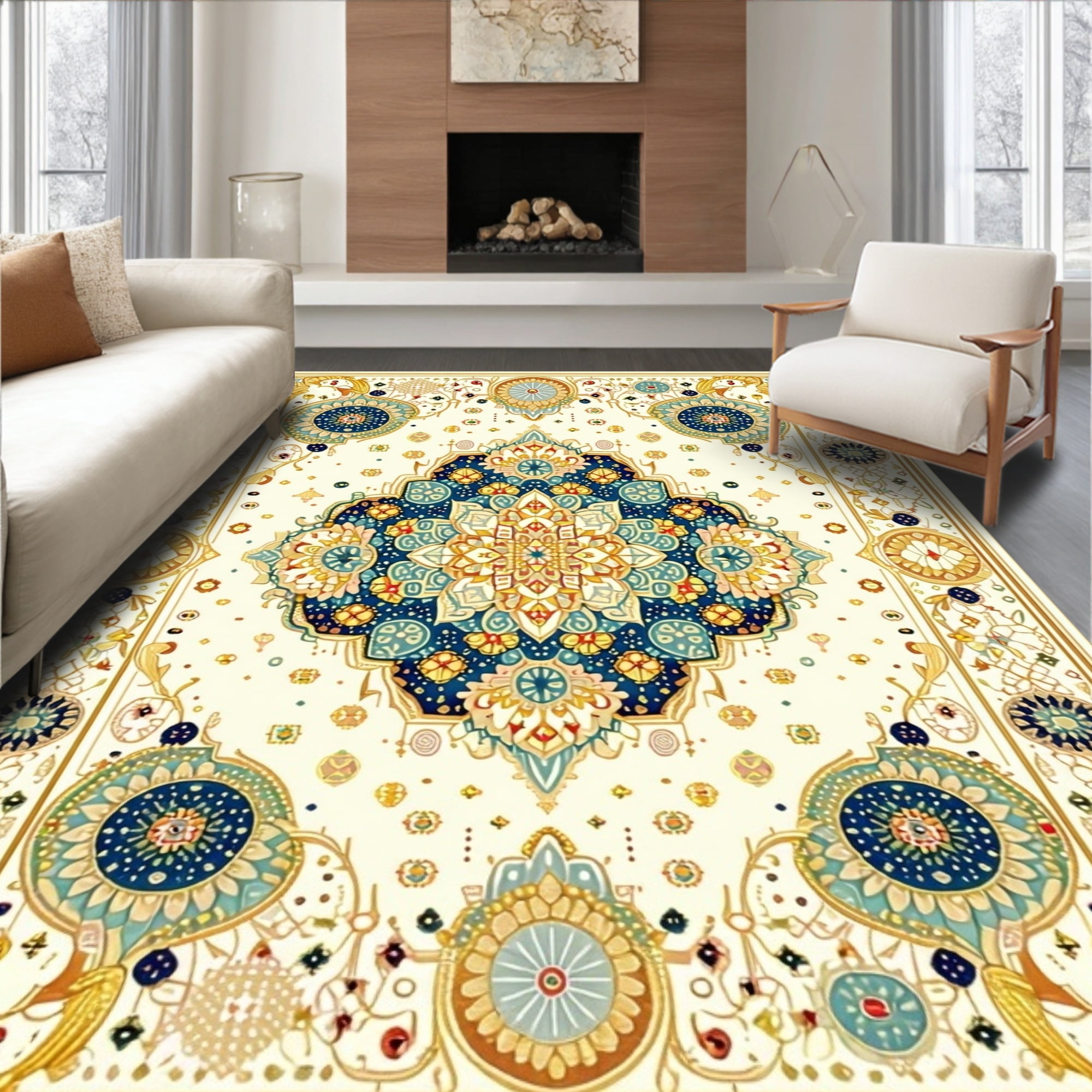 Flatwoven High Traffic Area Rug, Creative Shimmering Dottiorug With ...