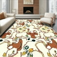 Flatwoven High Traffic Area Rug, Enchanted Forest Creatures Treasure ...