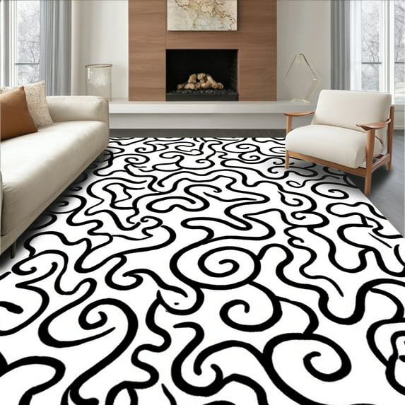Flatwoven High Traffic Area Rug, Enchanted Viper Coil Design Runner ...