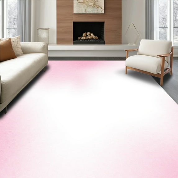 Flatwoven High Traffic Area Rug, Ethereal Gradient Mist Area, Non Slip ...