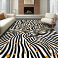 Flatwoven High Traffic Area Rug, Exotic Jungle Print with Layered Tiger ...