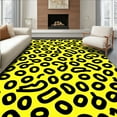 Flatwoven High Traffic Area Rug, Exotic Leopard Spot Decorative Throw ...