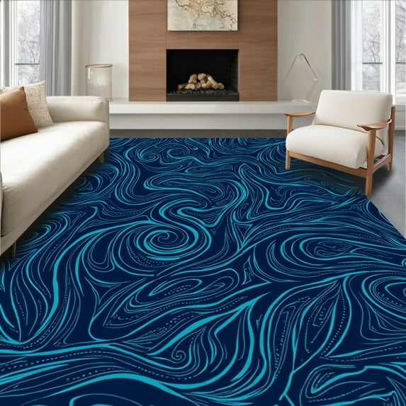 Flatwoven High Traffic Area Rug, Exotic Snake Print Area, Non Slip ...