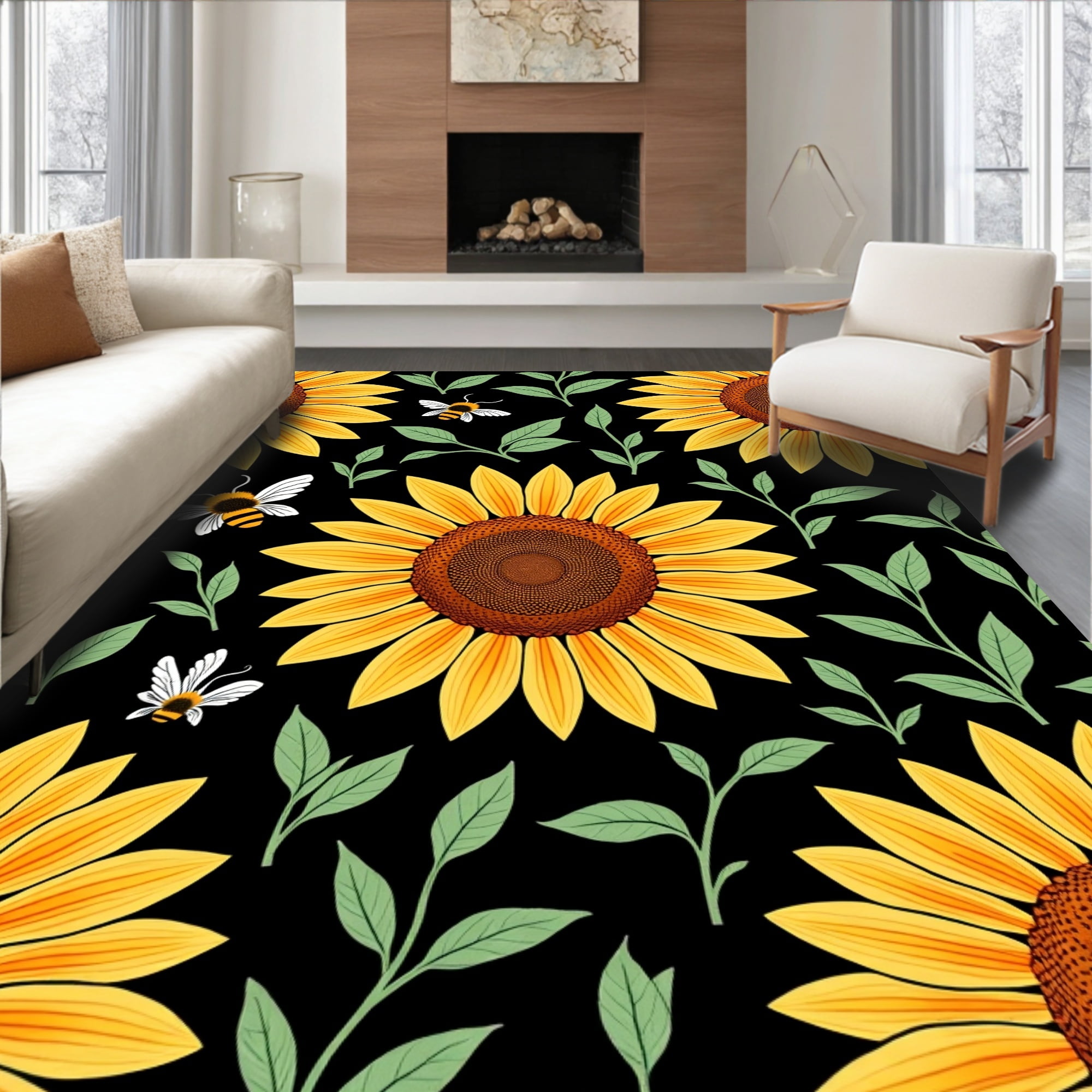 ODIKA 2'x3' Machine Washable Non-Slip Area Rug, Heritage Bloom ...