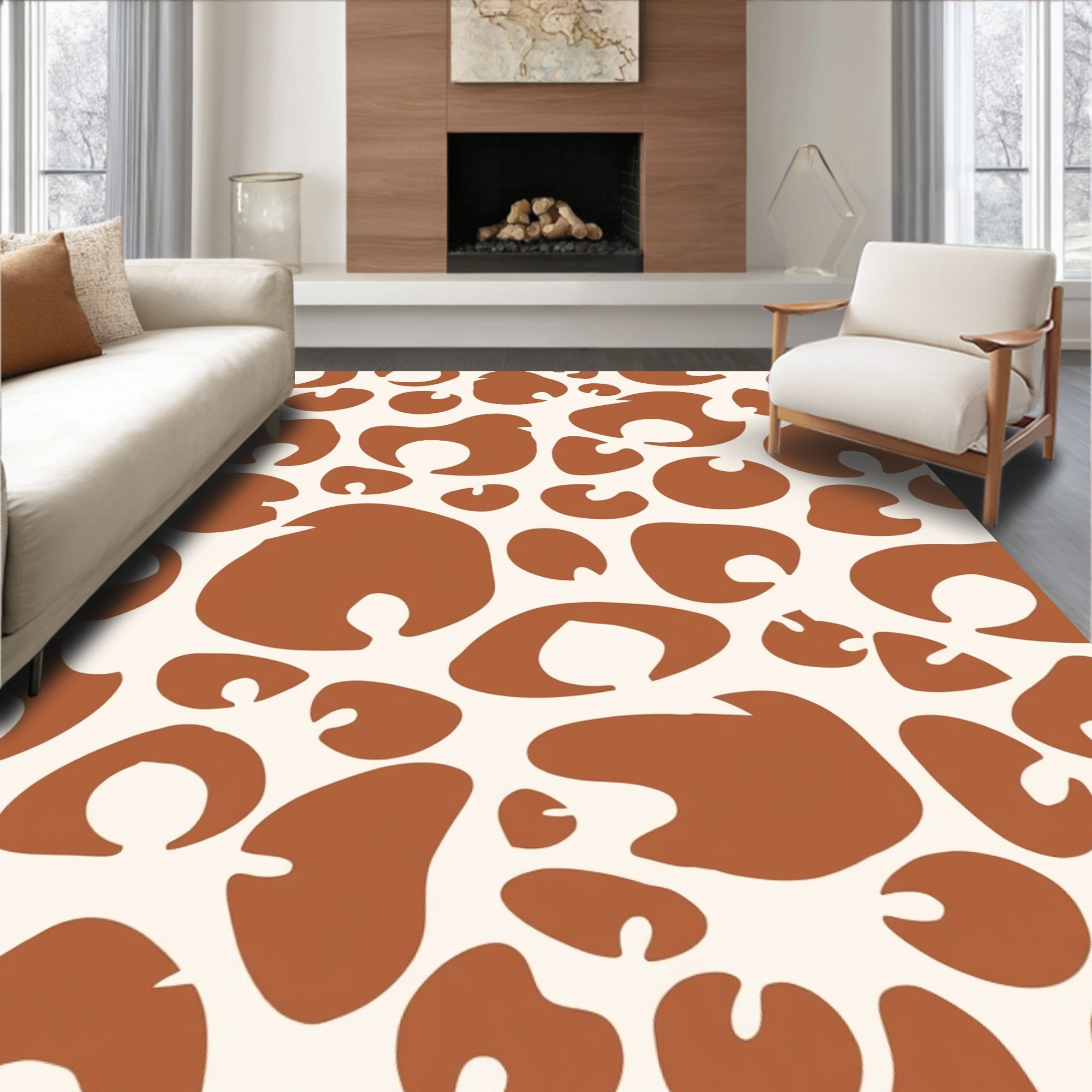 ODIKA 2'x3' Machine Washable Non-Slip Area Rug, Heritage Prairie ...