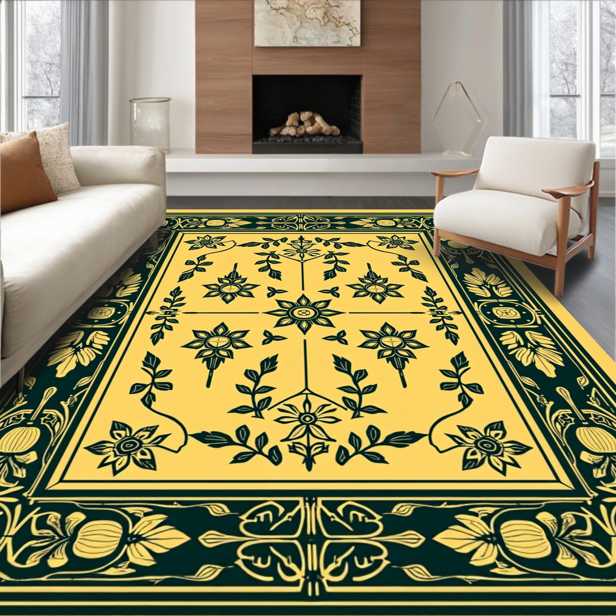 Flatwoven High Traffic Area Rug, Intricate Spotted Animal Design ...