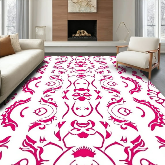 Flatwoven High Traffic Area Rug, Luxurious Spotted Safari Decorator ...