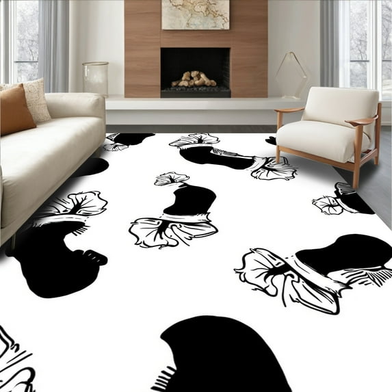 Flatwoven High Traffic Area Rug, Minimalist Western Interlocking ...