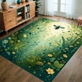 Flatwoven High Traffic Area Rug, Nature s Insect Art, Non Slip, Stain ...