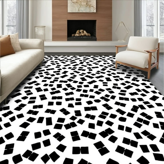 Flatwoven High Traffic Area Rug, Patchwork Farmstead Design Floor ...