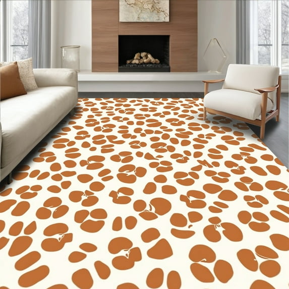 Flatwoven High Traffic Area Rug, Playful Spotted Design Unique Animal ...