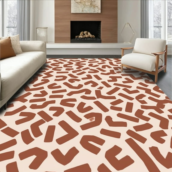 Flatwoven High Traffic Area Rug, Rustic Western Inspired Interlocking ...