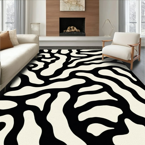 ODIKA 2'x3' Machine Washable Non-Slip Area Rug, Savanna Spirit Modern ...