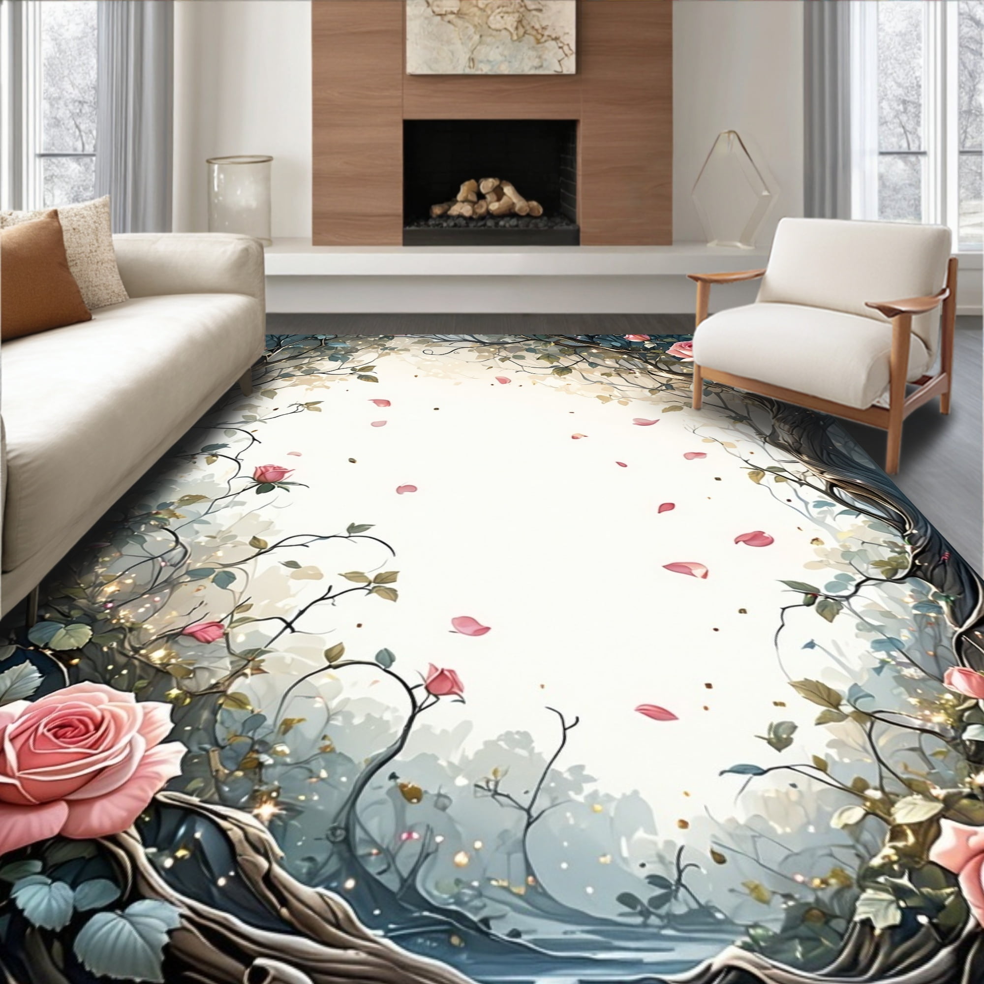 ODIKA 2'x3' Machine Washable Non-Slip Area Rug, Serendipity Gradient ...