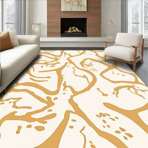 Flatwoven High Traffic Area Rug, Spotted Hide Effect Area, Non Slip ...