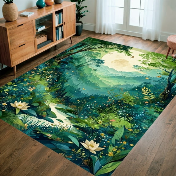 Flatwoven High Traffic Area Rug, Sprightly Dreamscape Groovy Posh ...