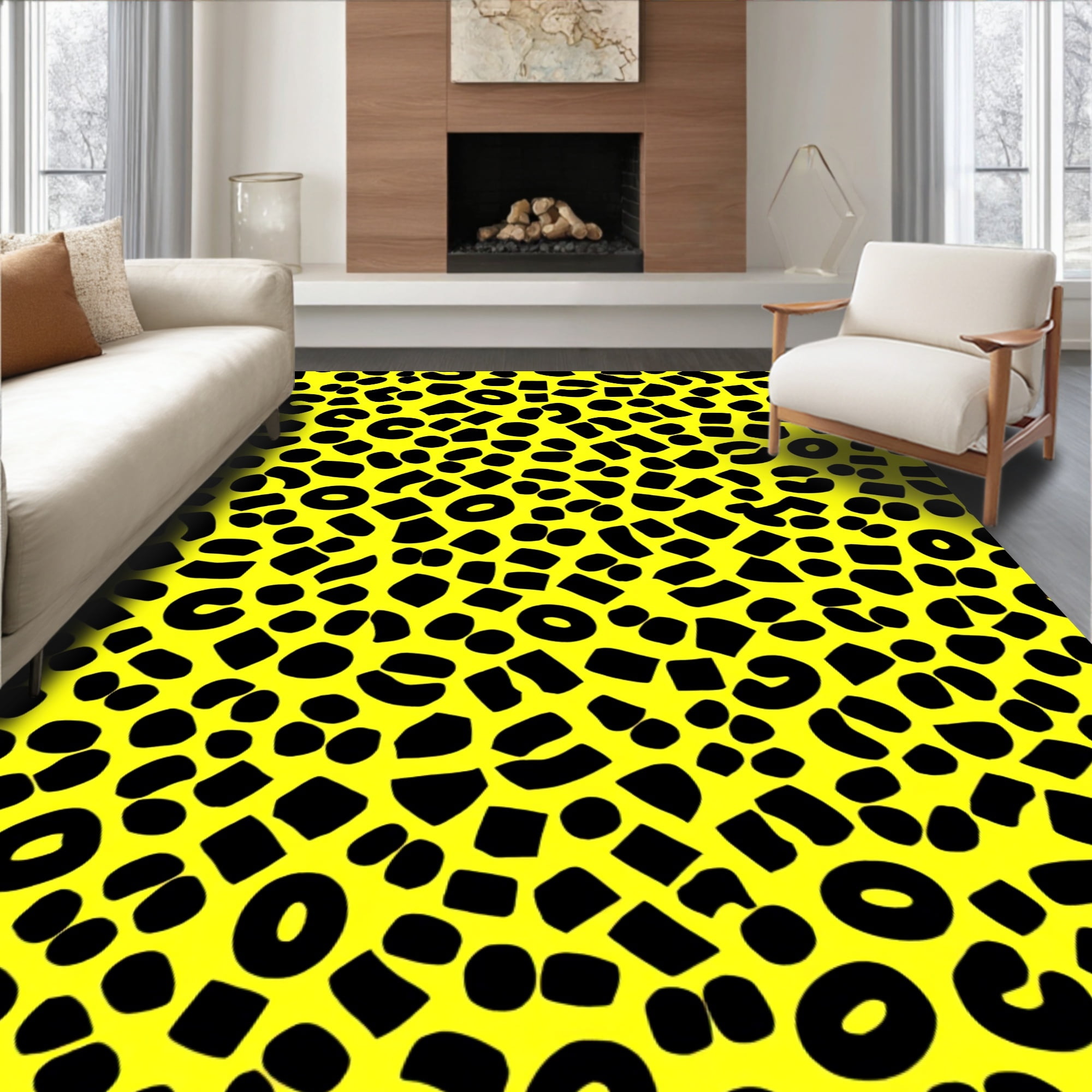 Flatwoven High Traffic Area Rug, Stylish Animal Print with Eye Catching ...