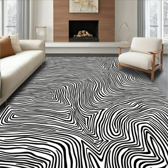 Flatwoven High Traffic Area Rug, Stylish Interlocking Animal Inspired ...