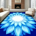 Flatwoven High Traffic Area Rug, Sunburst Petal Fantasy Round ...