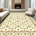 Flatwoven High Traffic Area Rug, Vine Scroll Timeless Scrollwork ...