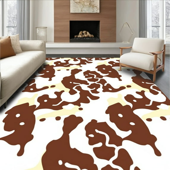 Flatwoven High Traffic Area Rug, Vintage Inspired Featuring Abstract ...