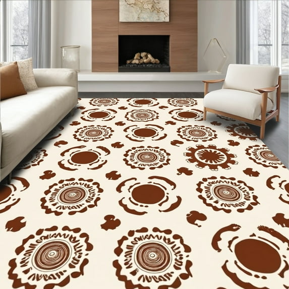 Flatwoven High Traffic Area Rug, Western Ranch Spotted Accent With ...