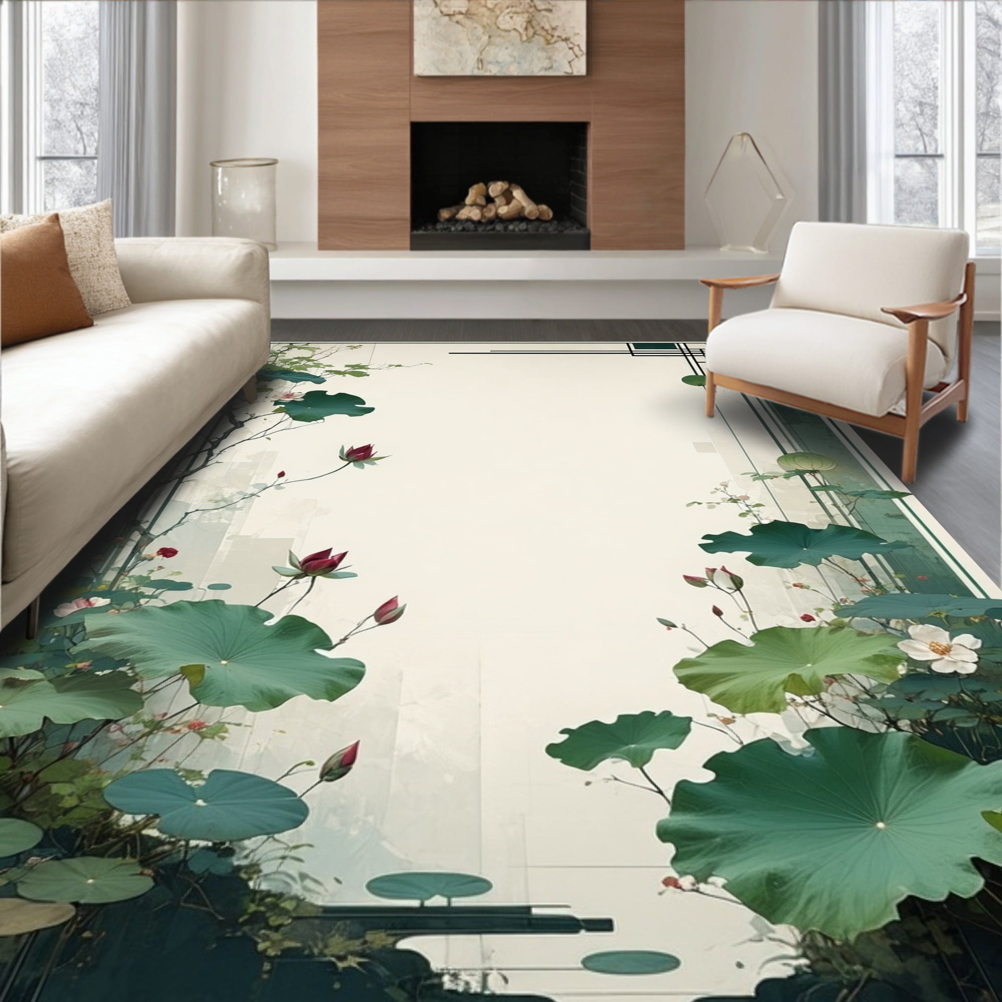 ODIKA 3'x5' Machine Washable Non-Slip Area Rug, Whimsigoth Checkered ...
