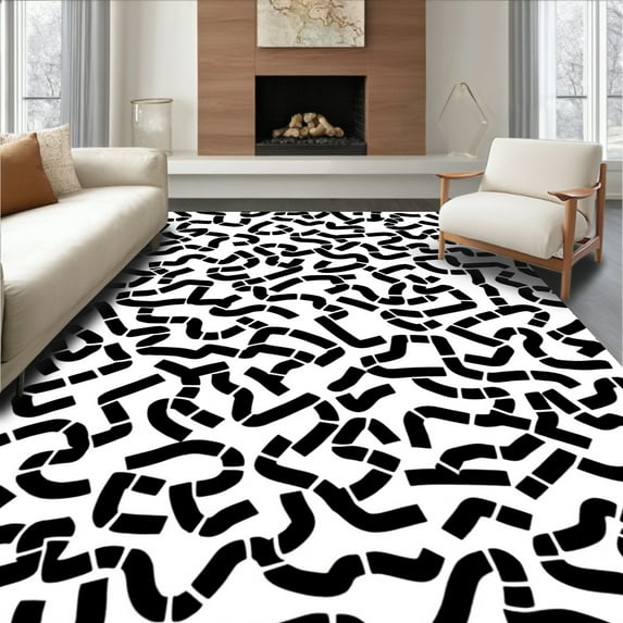 Flatwoven High Traffic Area Rug, Wild Prairie Interlocking Spotted with ...