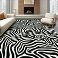 Flatwoven High Traffic Area Rug, Wildlife Inspired with Unique Tiger ...