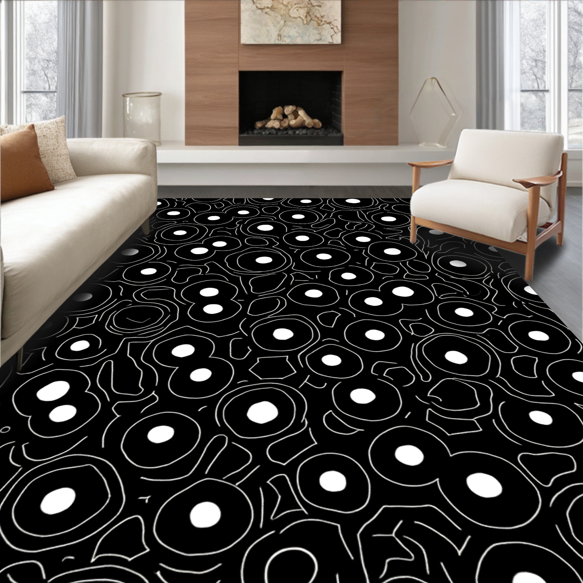 Flatwoven High Traffic Area Rug, Yuletide Heritage Collection Spotted ...