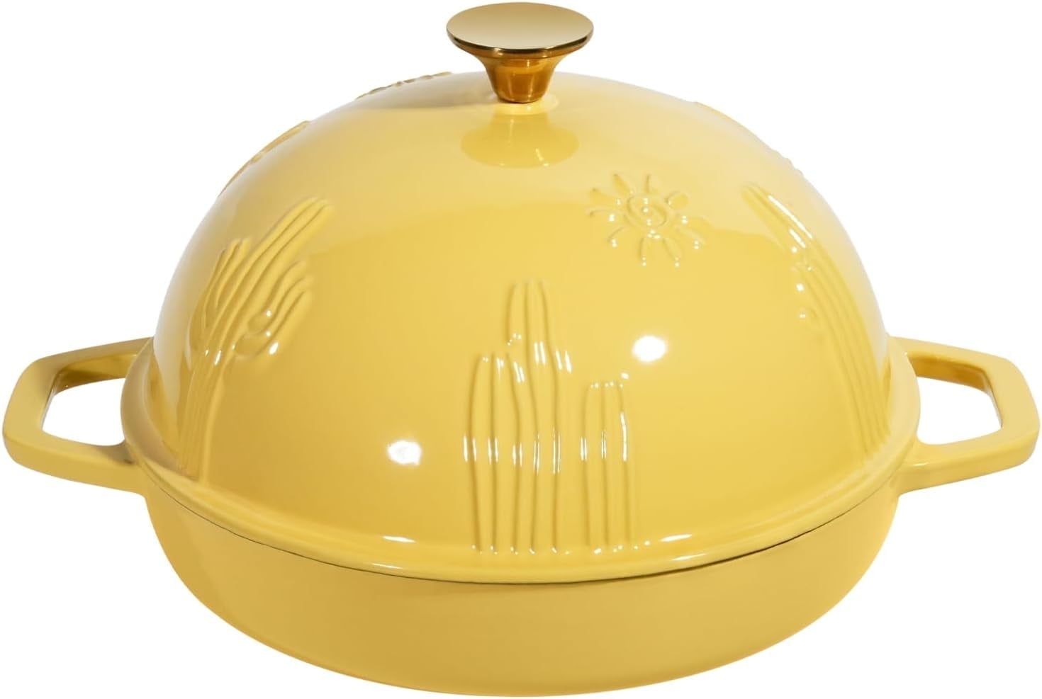 Flavehc Bread Oven Cast Iron Bread Dutch Oven with Cloche Lid for Bread ...