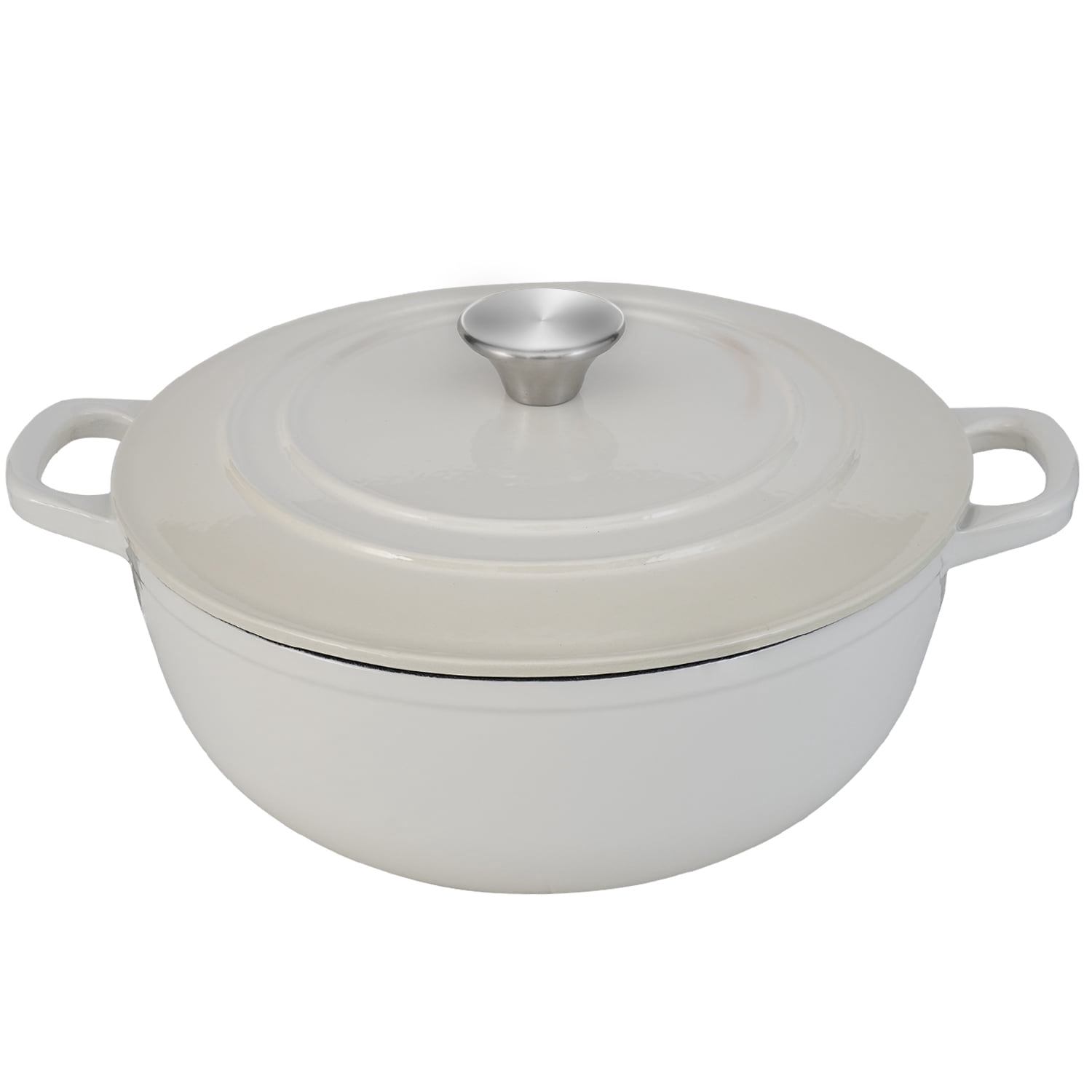 Flavehc Dutch Oven Pot with Lid 5 qt Cast Iron Dutch Oven for Bread ...
