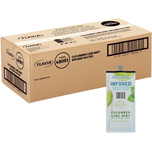 Flavia Cucumber Lime Mint Infused Water Freshpack, Each - Walmart.com