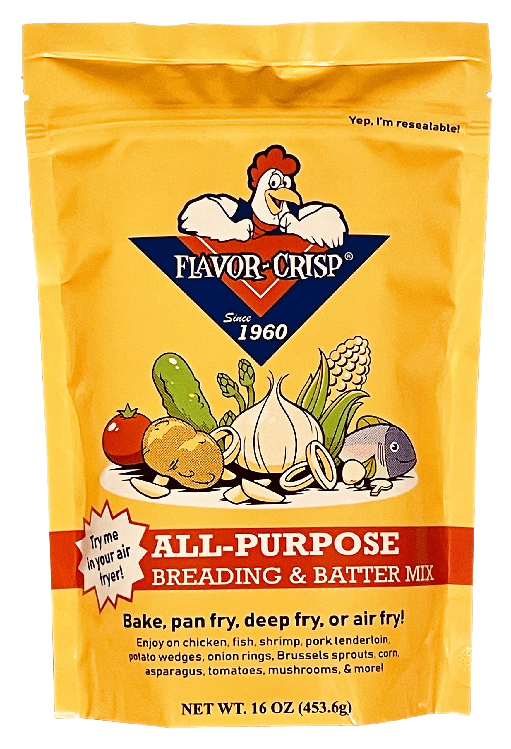 Flavor-Crisp All-Purpose Breading & AKF18 Batter Mix for Chicken, Fish ...