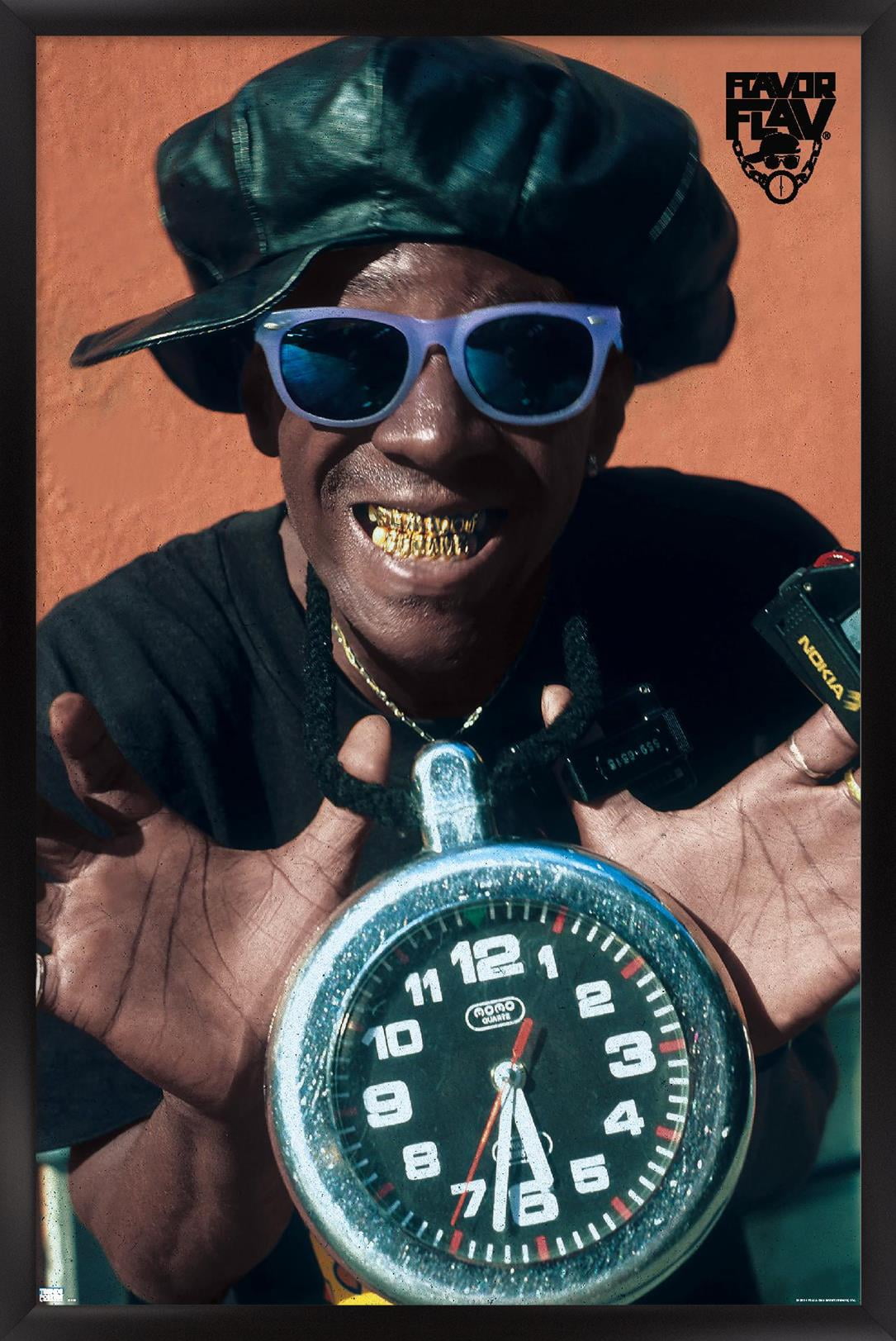 Flavor Flav - Clock Wall Poster, 22.375" x 34" Framed - Walmart.com