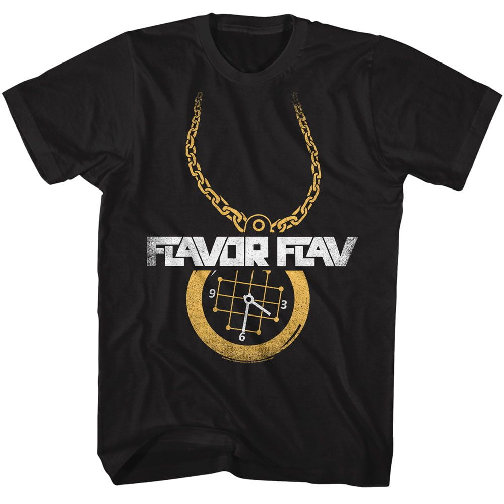 Flavor Flav Public Enemy Clock 2C Black Adult T-Shirt - Walmart.com