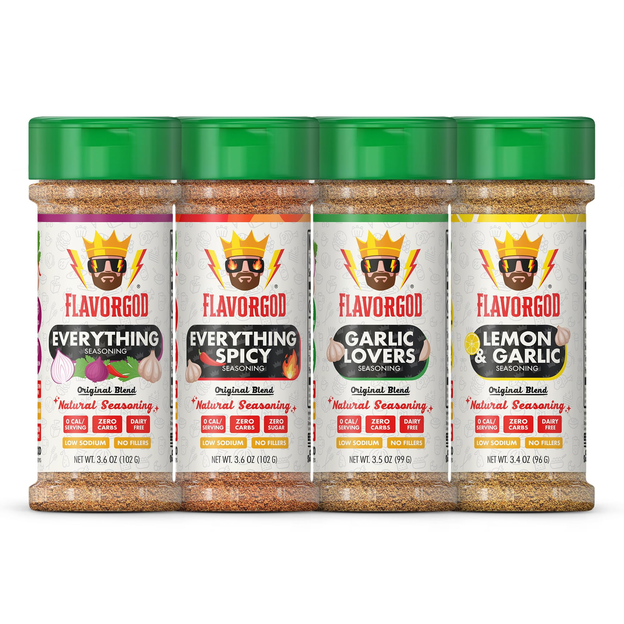 Flavor God Classic Combo DHF10 Pack Of 4 Seasoning & Cooking ...