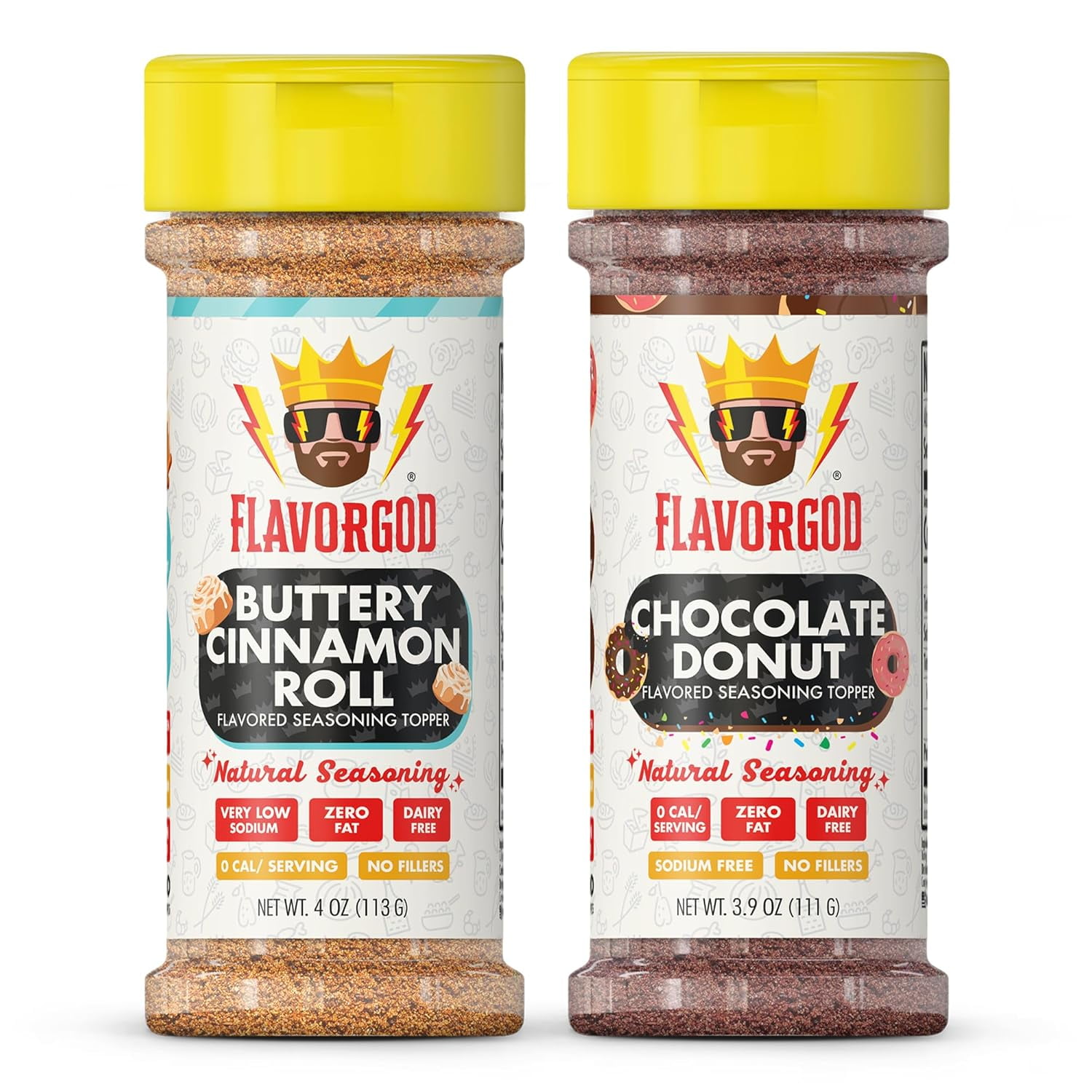 Flavor God Dynamic Dessert Duo Pack of 2 Seasoning Topper Gift Set ...
