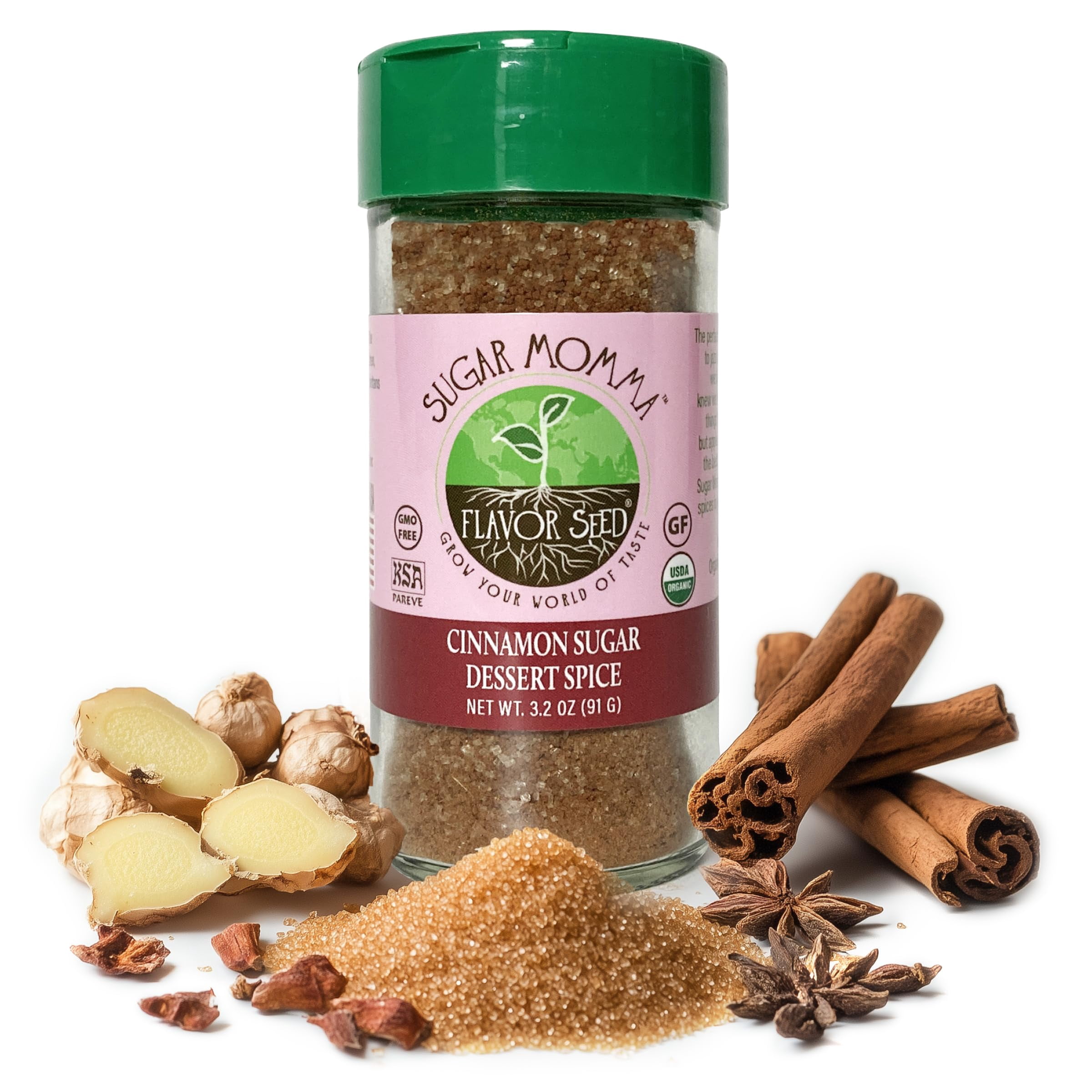 Flavor Seed Sugar Momma SSF20 Organic Cinnamon Sugar Blend - Cinnamon ...