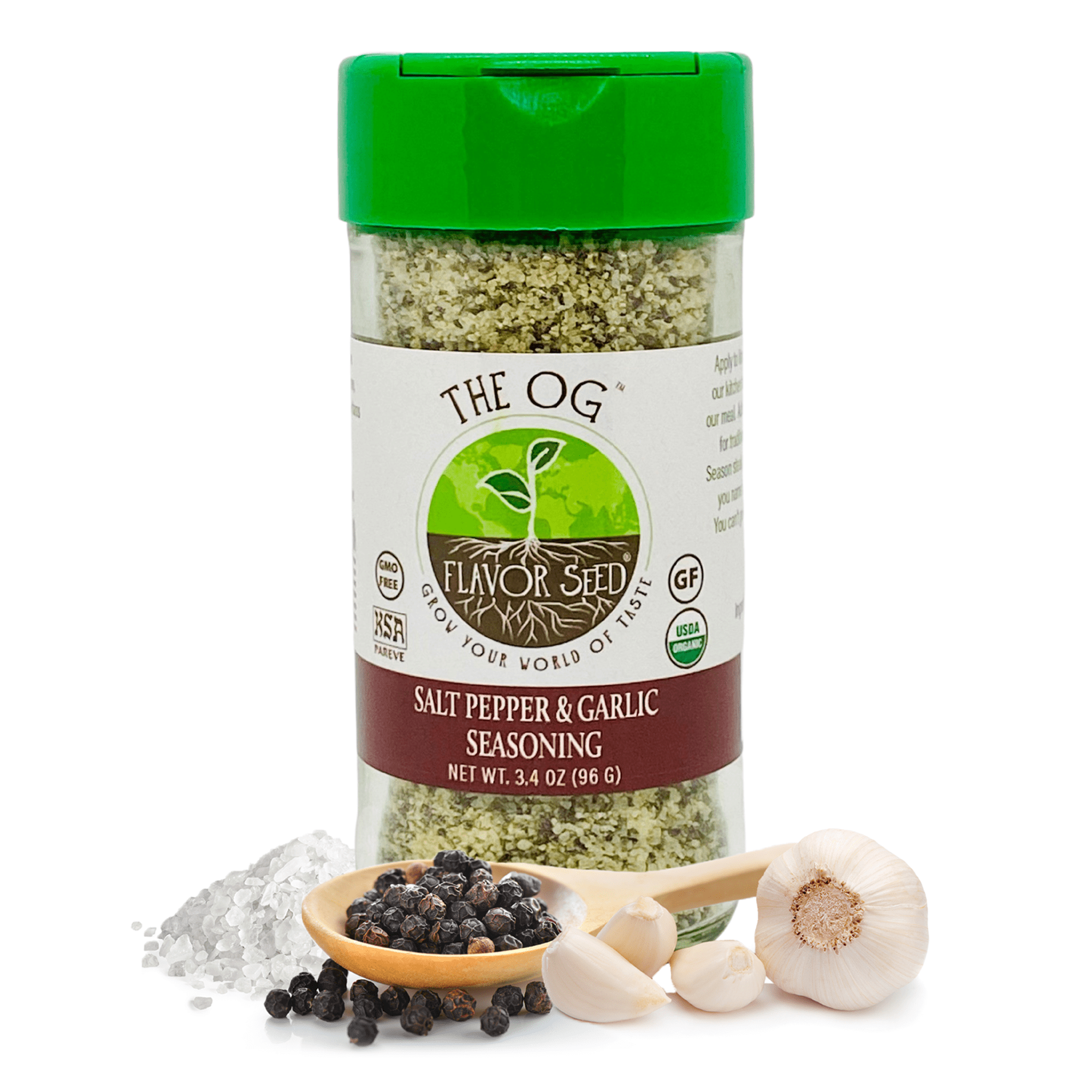 Flavor Seed The OG Salt Pepper Garlic Seasoning, Carnivore and Keto ...