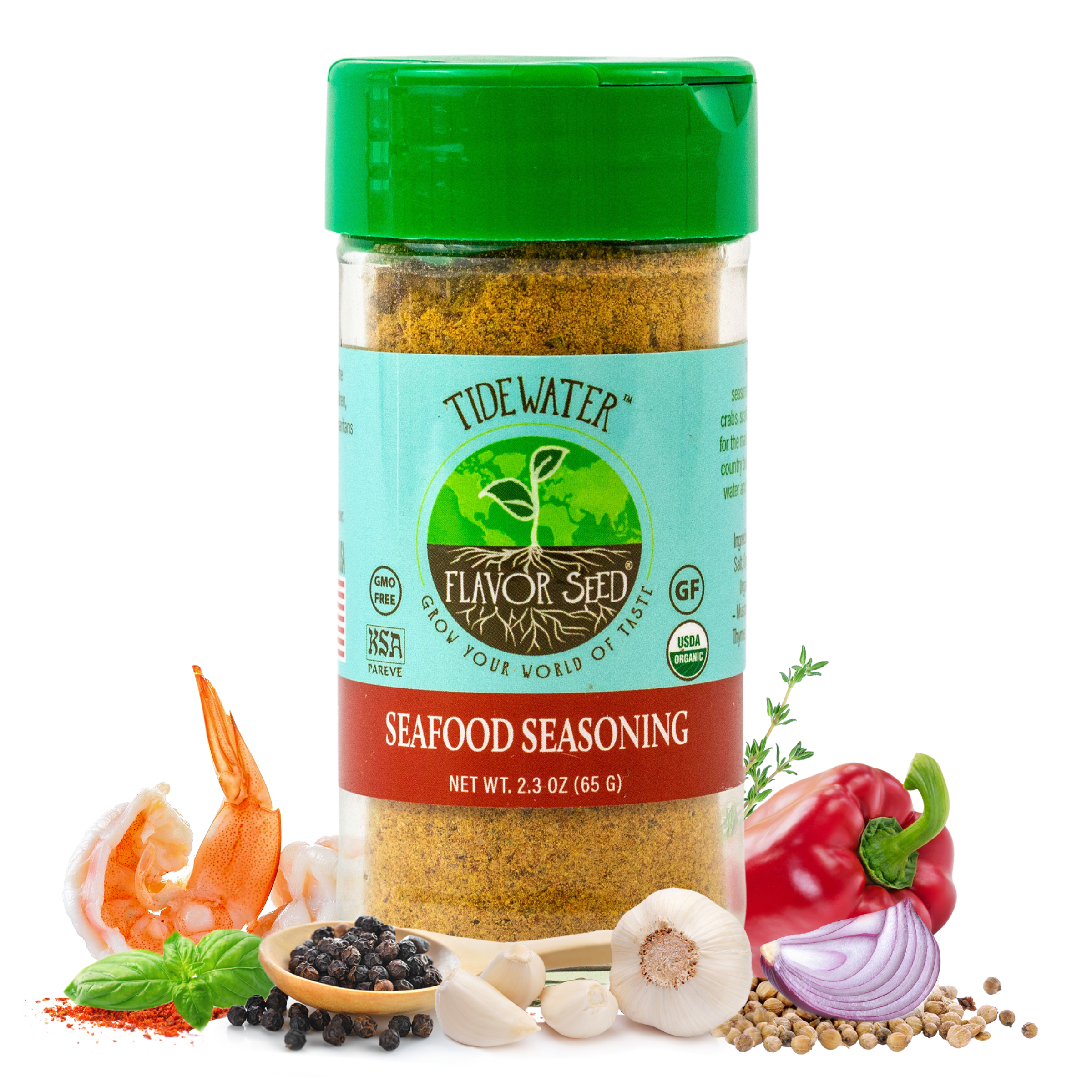 Flavor Seed Tidewater Organic Seafood Seasoning, All Purpose Fish ...