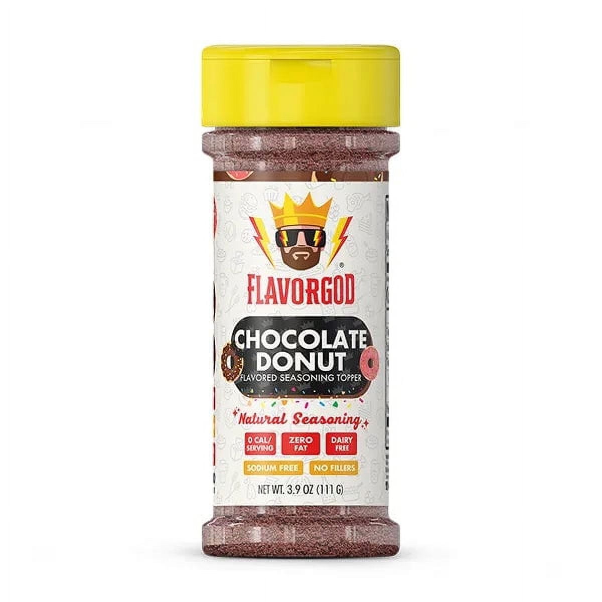 Flavor God Chocolate Donut Topper Cocoa Honey Cinnamon Nutmeg - Walmart.com