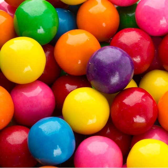 Flavored Gumballs Assorted Large Gumballs 1" (1LB) - Walmart.com