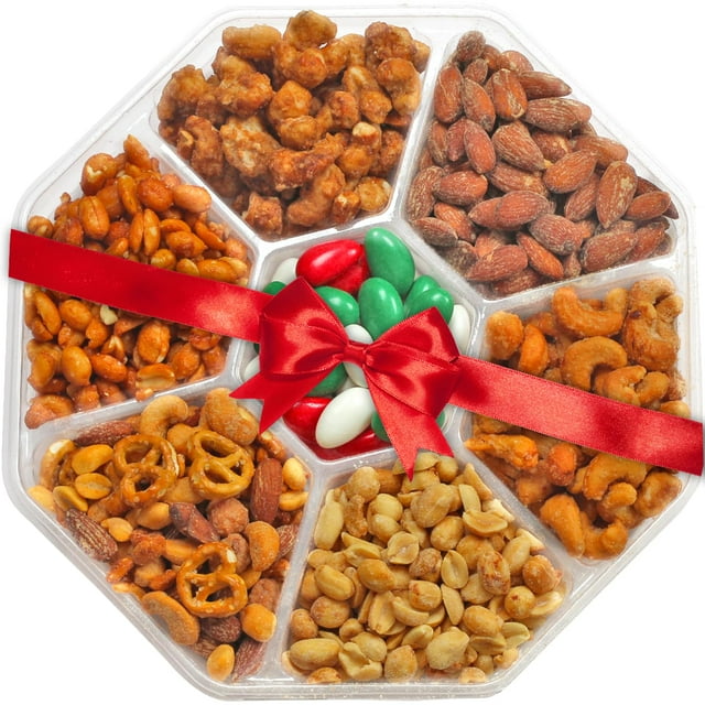 Flavored Nuts Gift Basket BDF32 - 7 Variety Assortment of Sweet ...