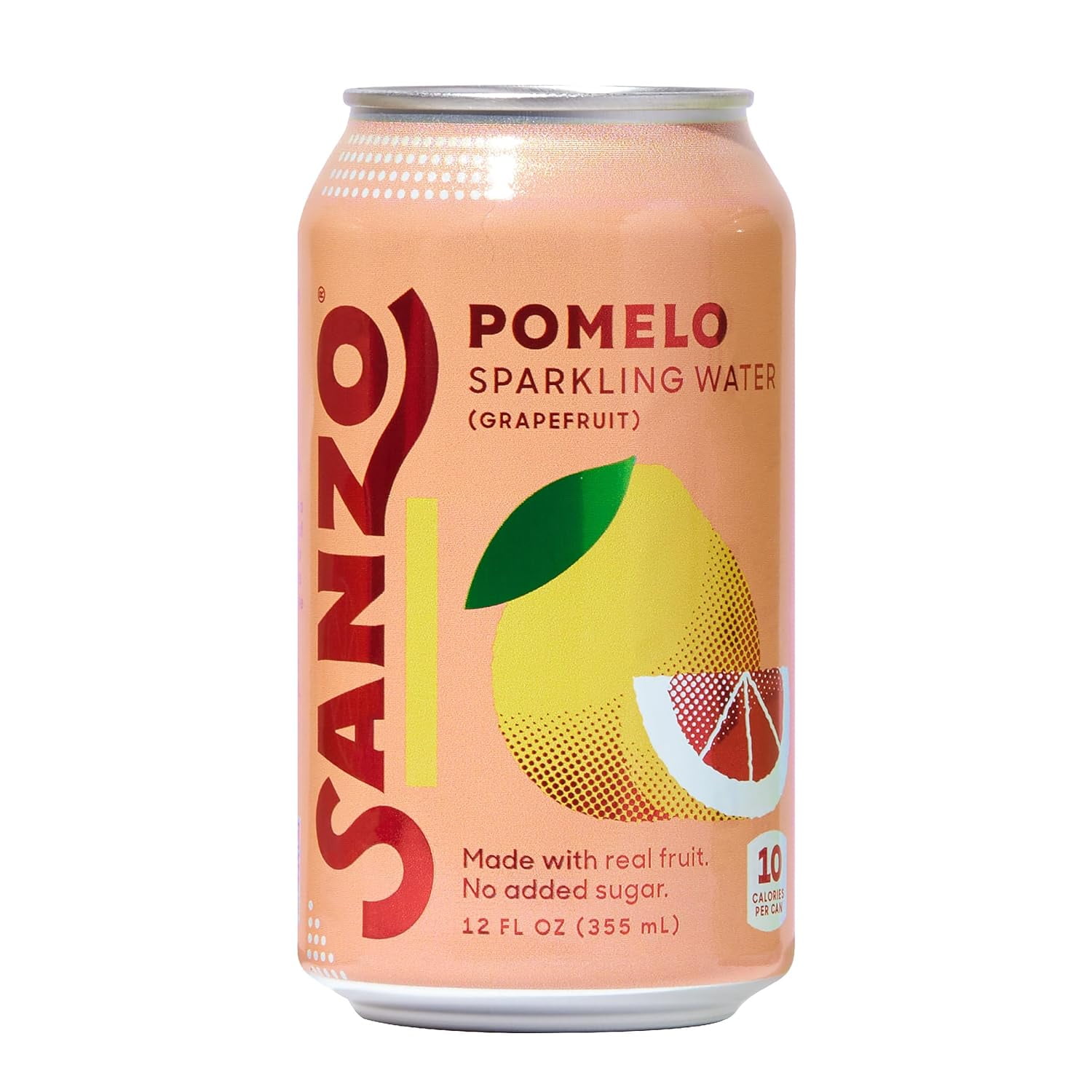 Flavored Sparkling Water - Pomelo (Grapefruit) 12-Pack - Carbonated Drink Made with Real Fruit ...