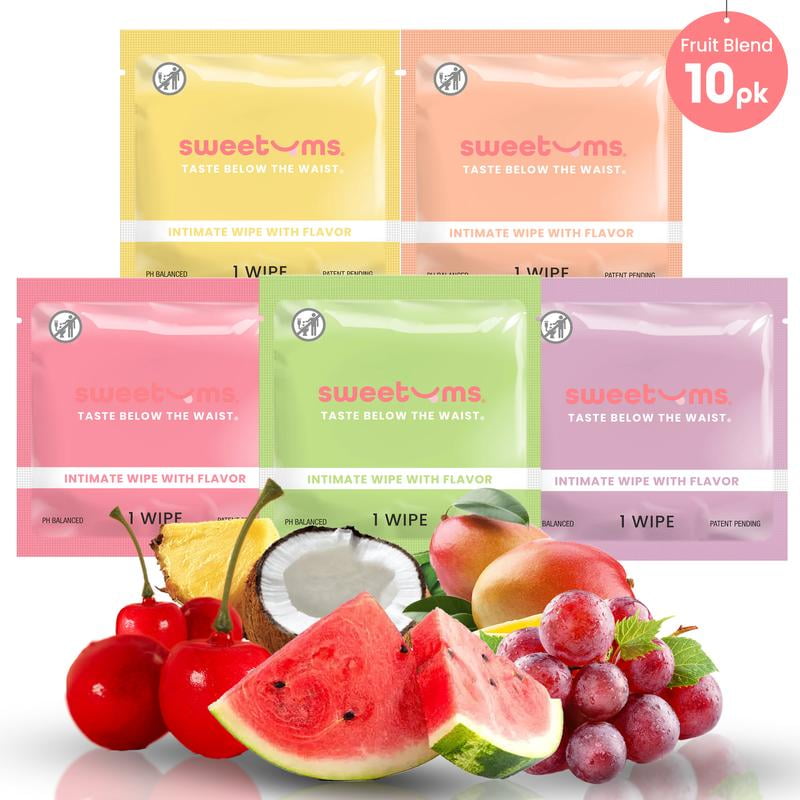 Flavored Wipes Sample Pack Feminine Wipes - 10 Wipes per Box - Scented ...