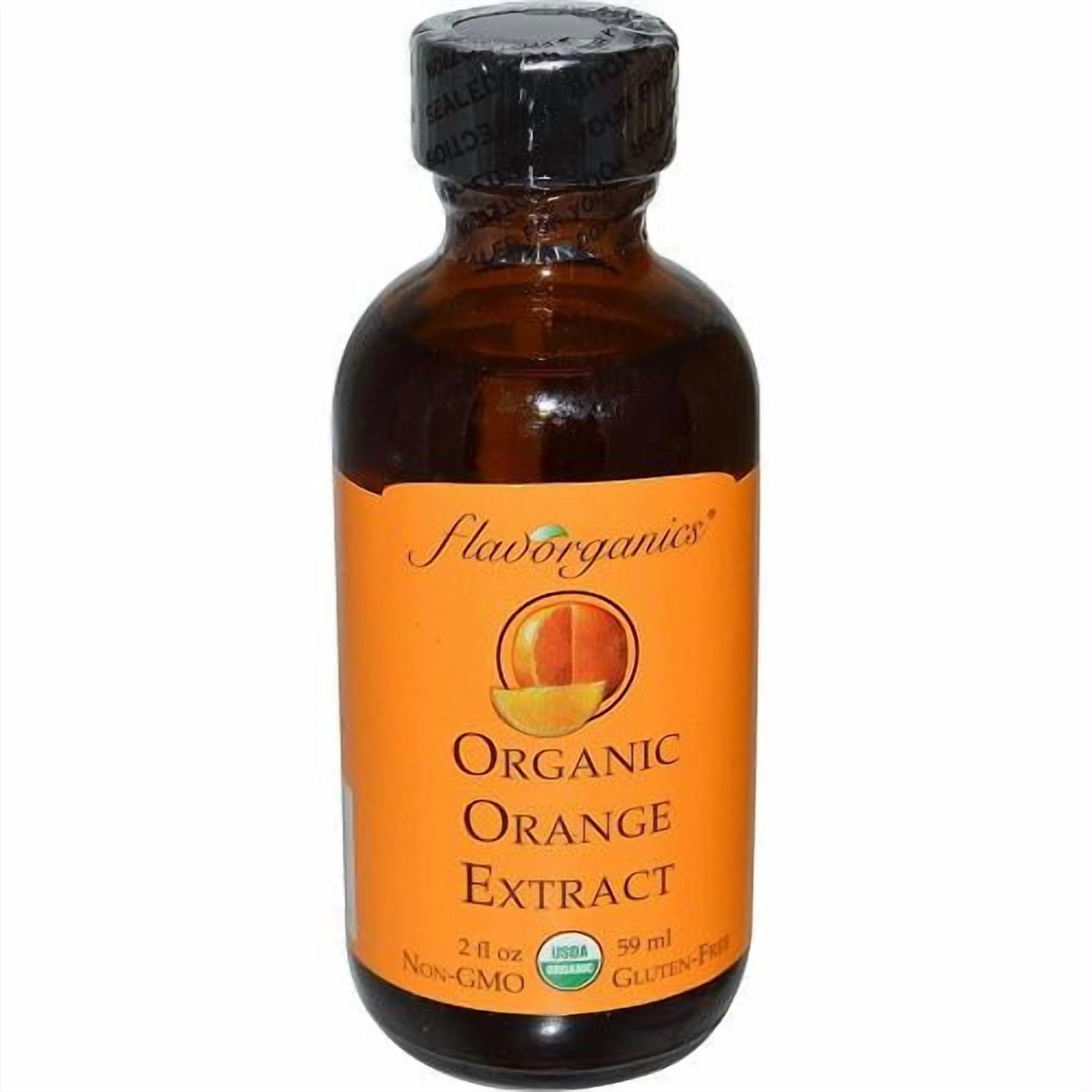 Flavorganics, Organic Orange Extract, 2 fl oz, Kosher Certified ...