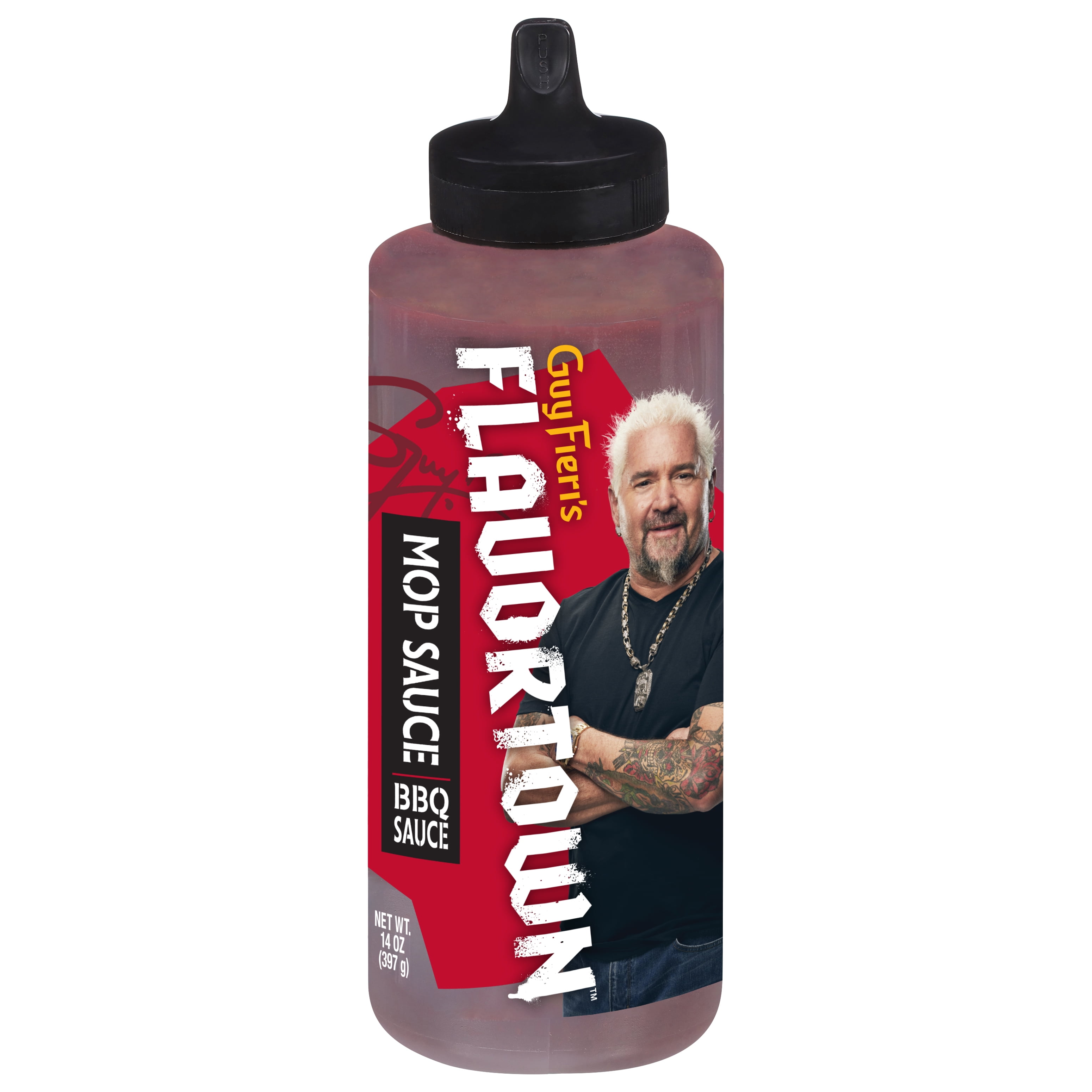 Flavortown Mop Sauce BBQ Sauce, Tangy Chile Molasses, 14 oz, Perfect ...