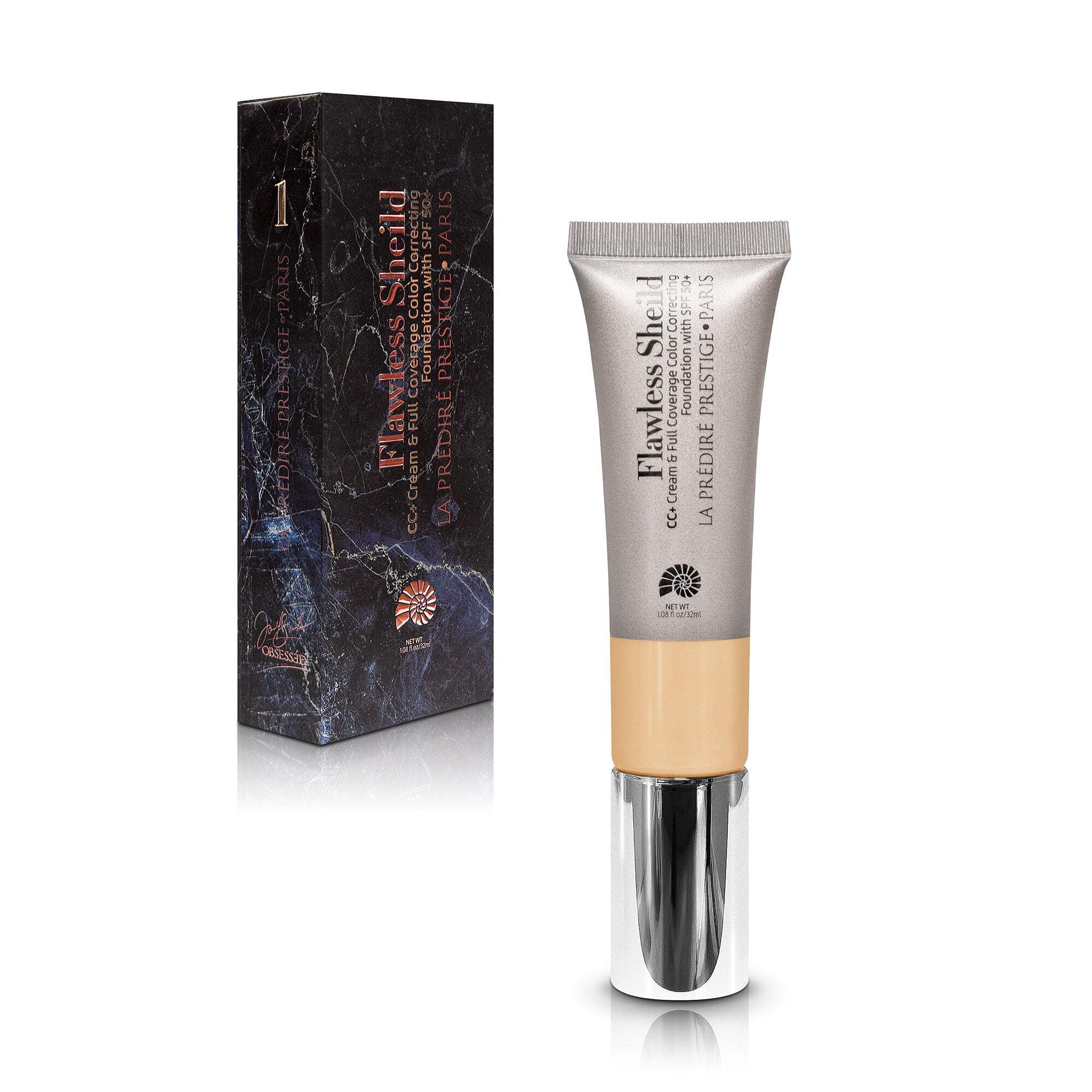 Flawless Sheild CC+ Cream Full Coverage Color Correcting Foundation ...